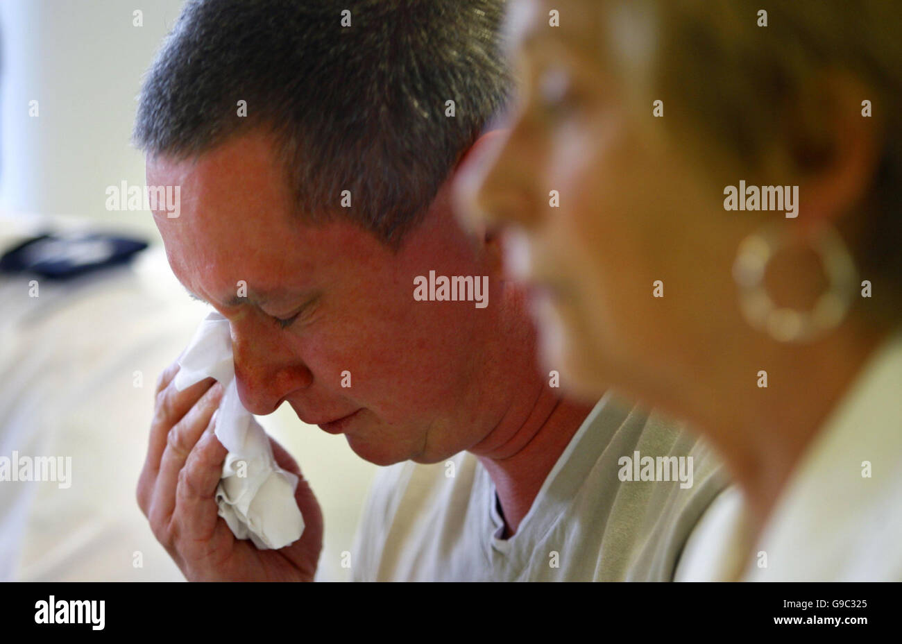 Alan Hoare and his aunt Jean Slaughter appeal for information during a ...