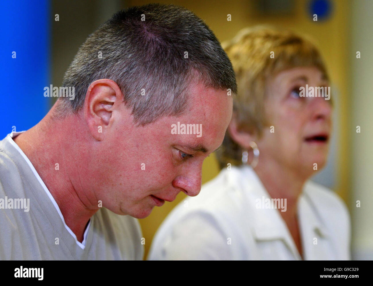 Alan Hoare and his aunt Jean Slaughter appeal for information during a ...