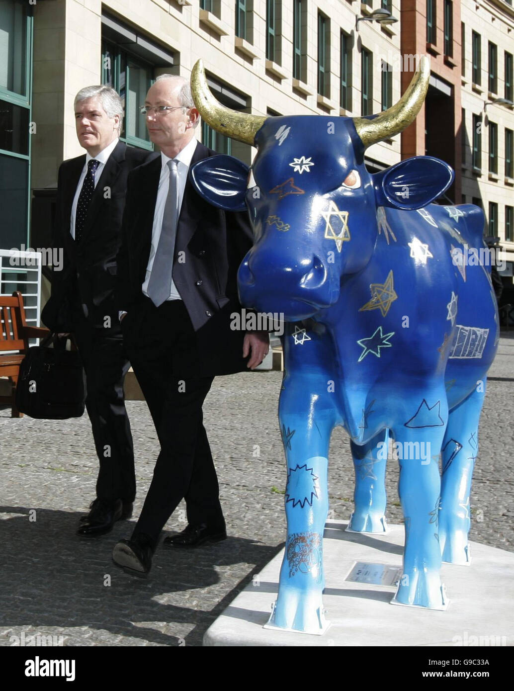 Chief Executive of Standard Life Sandy Crombie (left) arrives for a ...