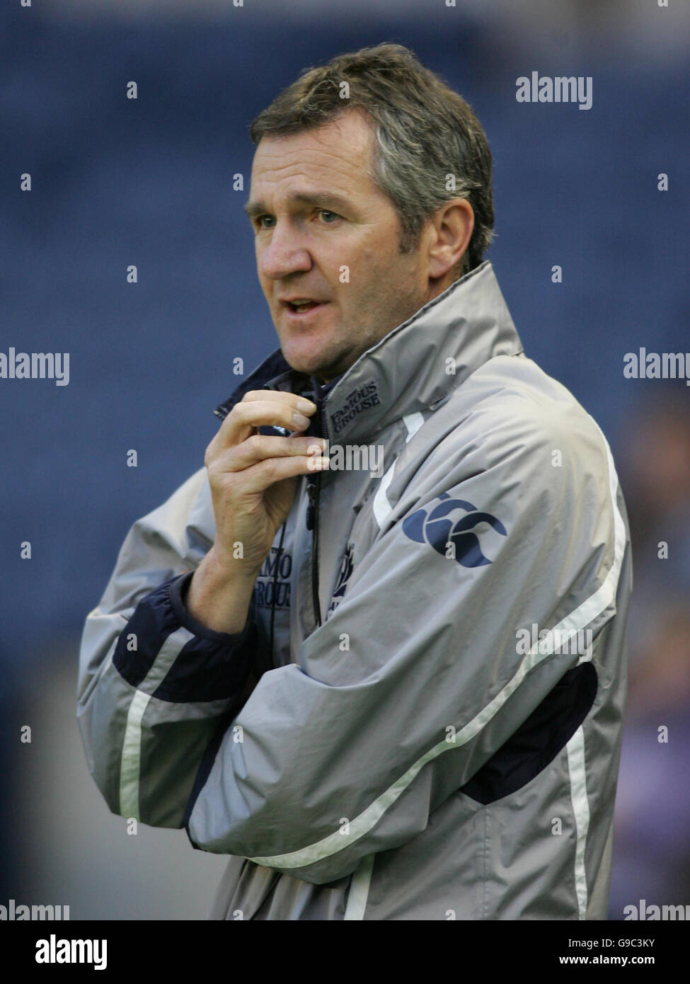 Scotland coach Frank Hadden looks on during the Gartmore Challenge ...