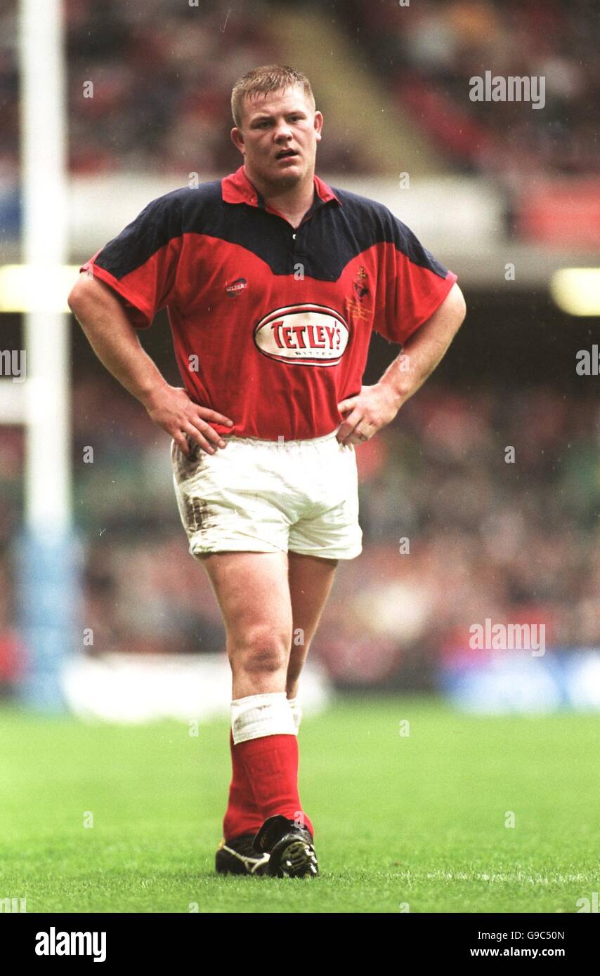 Rugby union wru challenge cup final llanelli v swansea hi-res stock ...