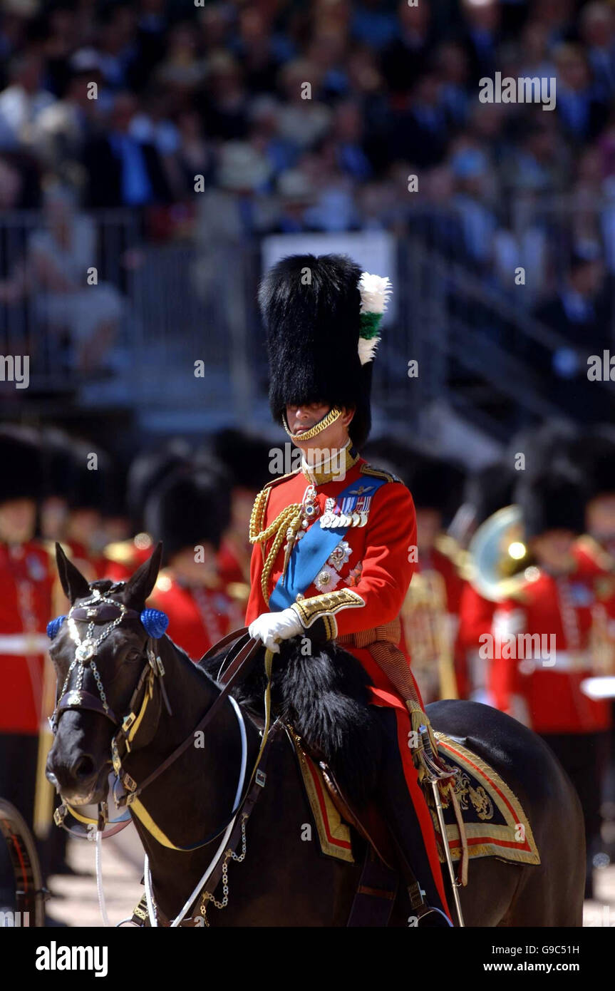 The Prince of Wales, also Colonel of the Welsh Guards, during the ...
