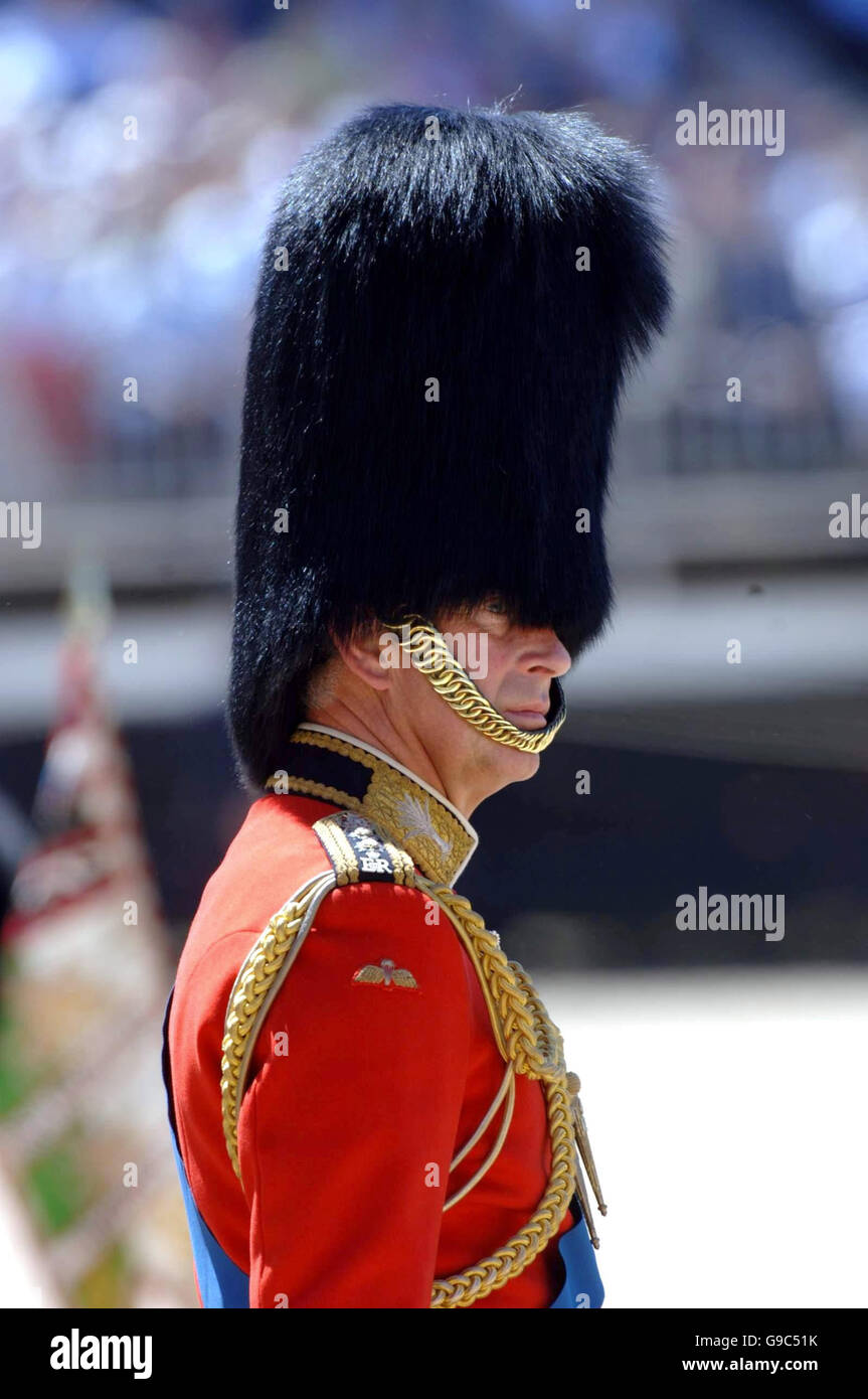 The Prince of Wales, also Colonel of the Welsh Guards, during the ...