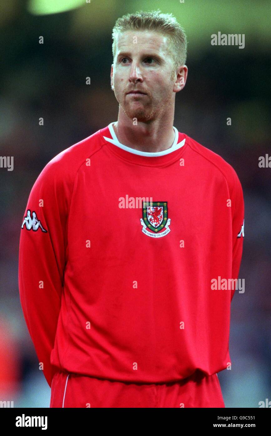 Soccer - Friendly - Wales v Brazil. Iwan Roberts, Wales Stock Photo - Alamy