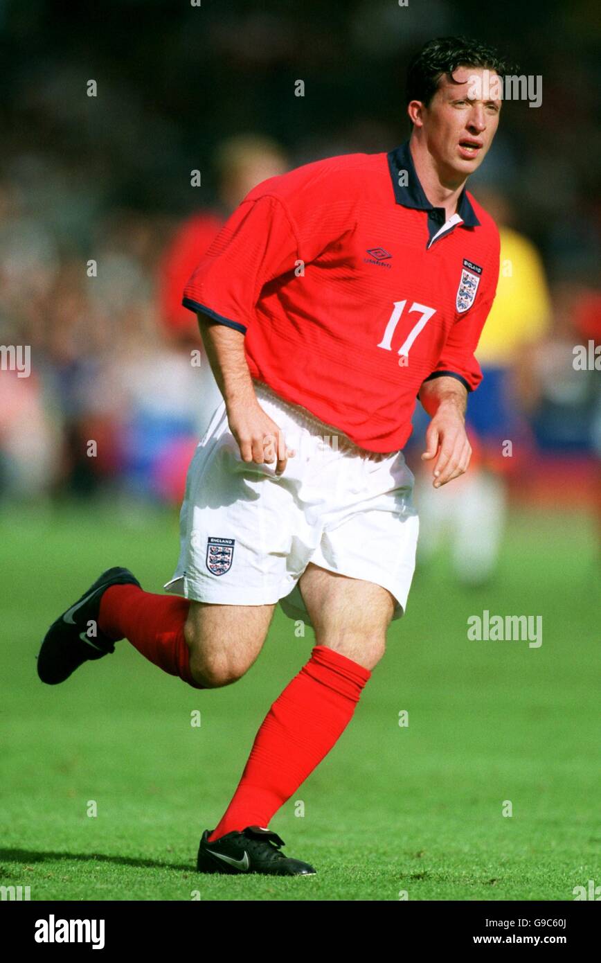Soccer - Friendly - England v Brazil. Robbie Fowler, England Stock ...