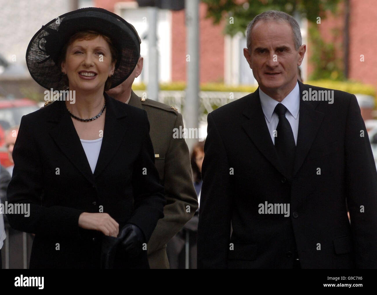 Irish President Mary McAleese and her husband Dr Martin McAleese arrive ...