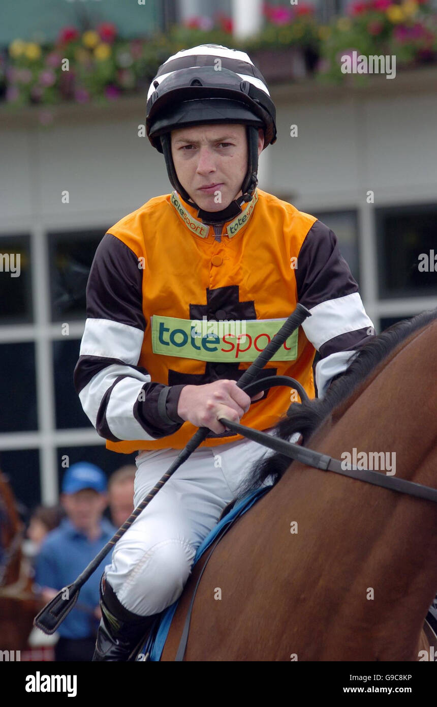 Jockey patrick mathers at beverley racecourse hi-res stock photography ...
