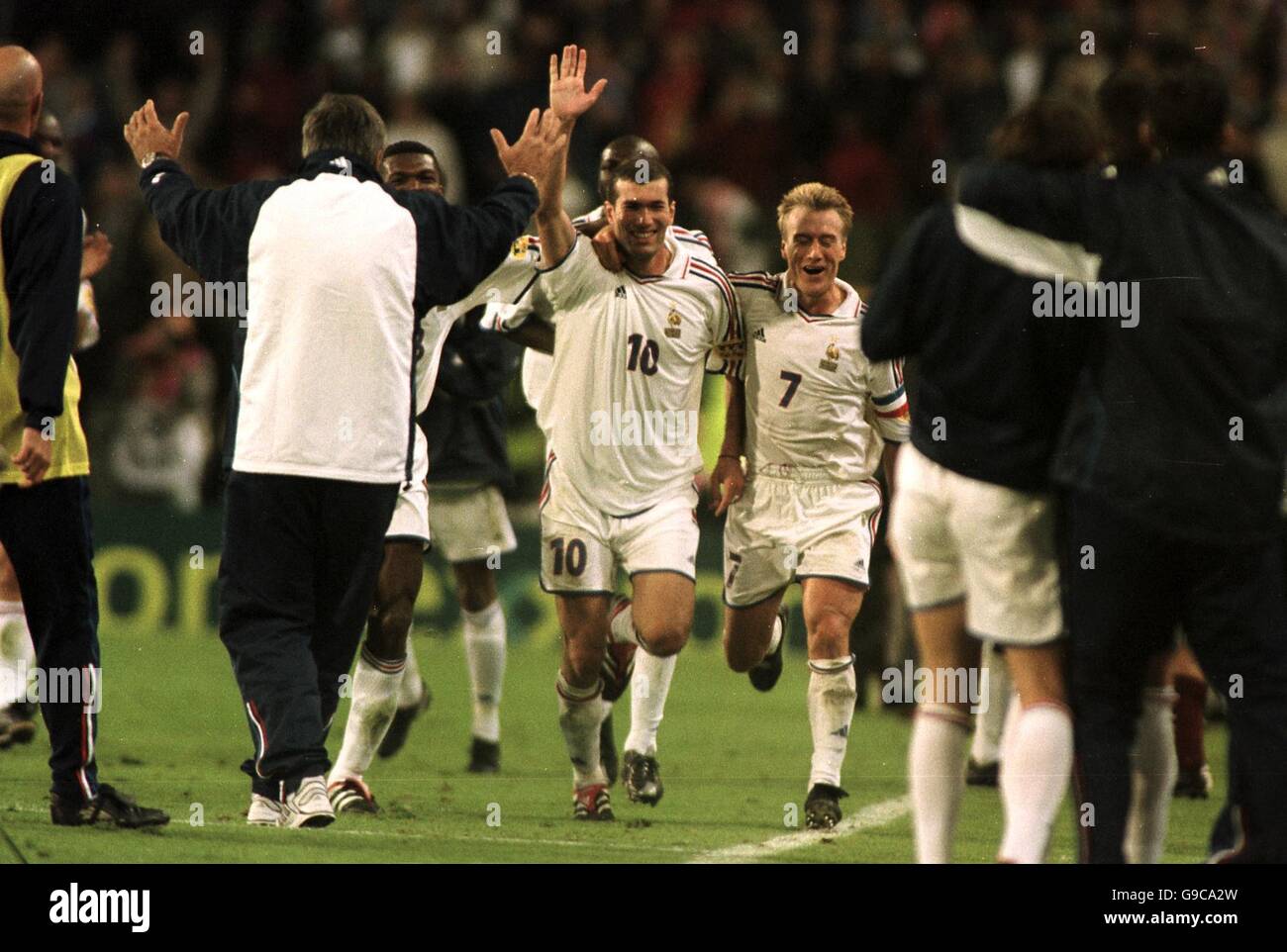 Soccer euro 2000 semi final france v portugal hi-res stock photography ...