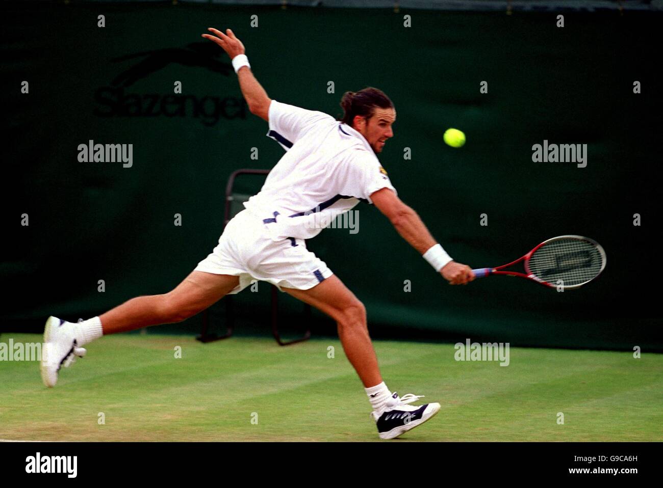Tennis - Wimbledon Championships - Second Round. Patrick Rafter on his ...