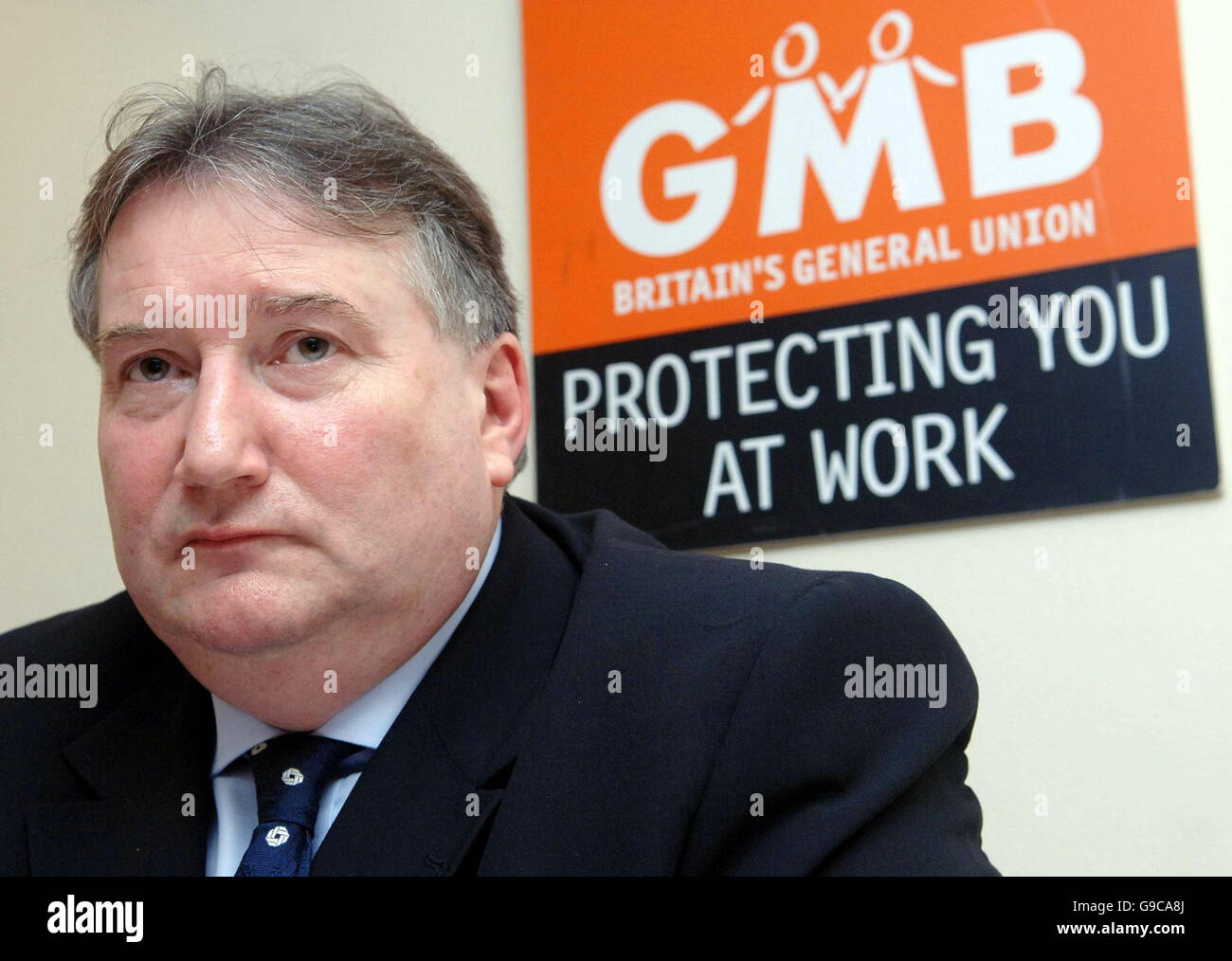 Paul Kenny, general secretary of the GMB union, at a press conference in London Stock Photo - Alamy
