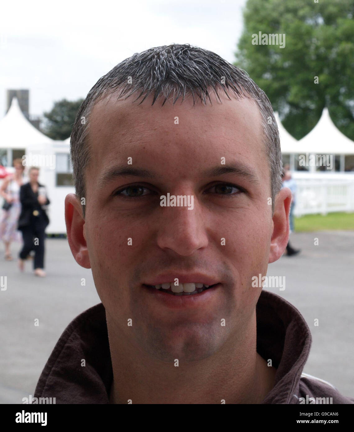 Jockey pat dobbs at newbury racecourse hi-res stock photography and ...