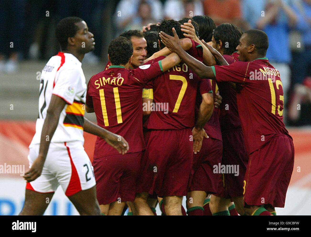 Soccer - 2006 FIFA World Cup Germany - Group D - Angola v Portugal ...
