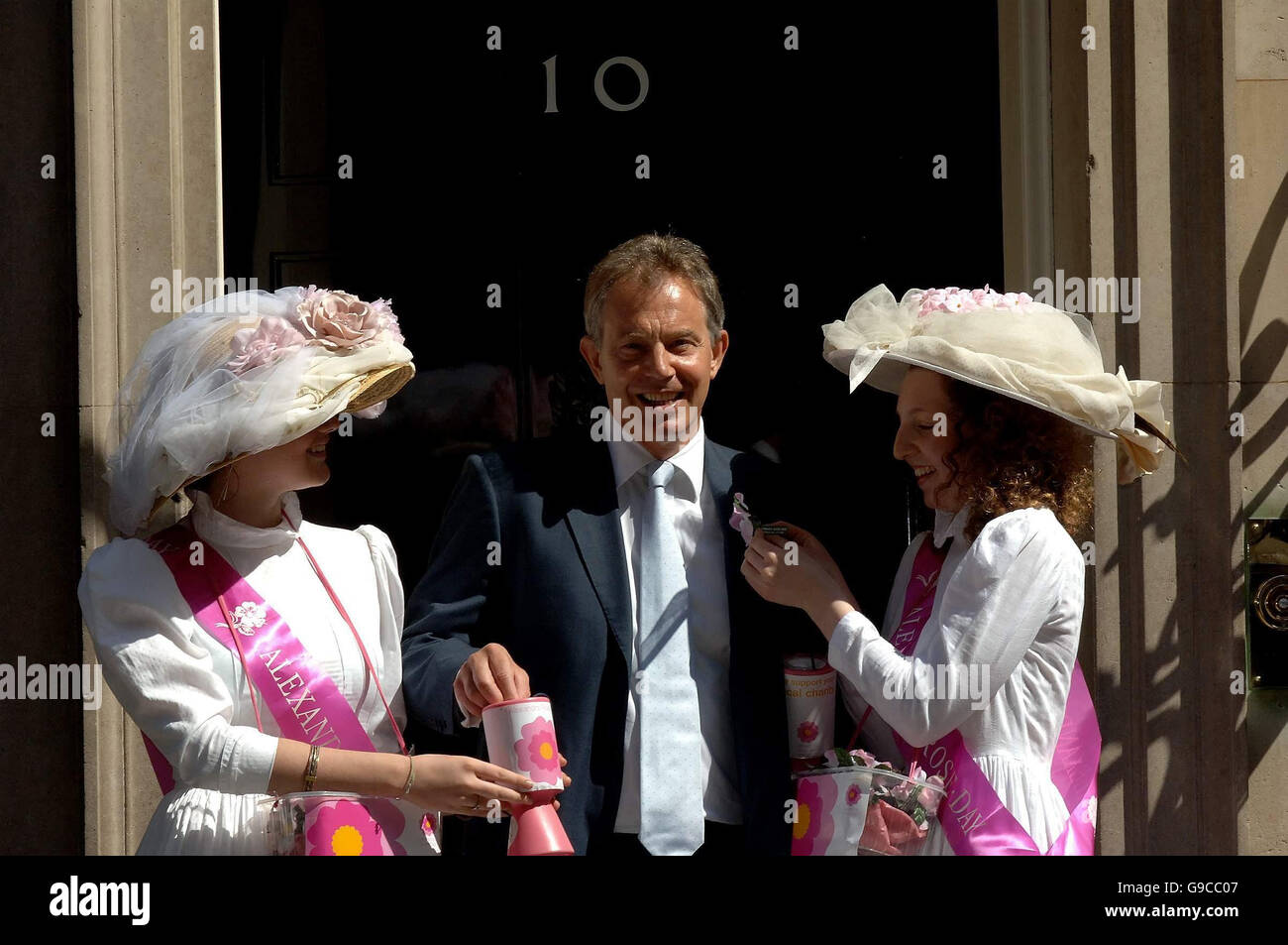 Britain's Prime Minister Tony Blair launches Alexandra Rose Day with ...