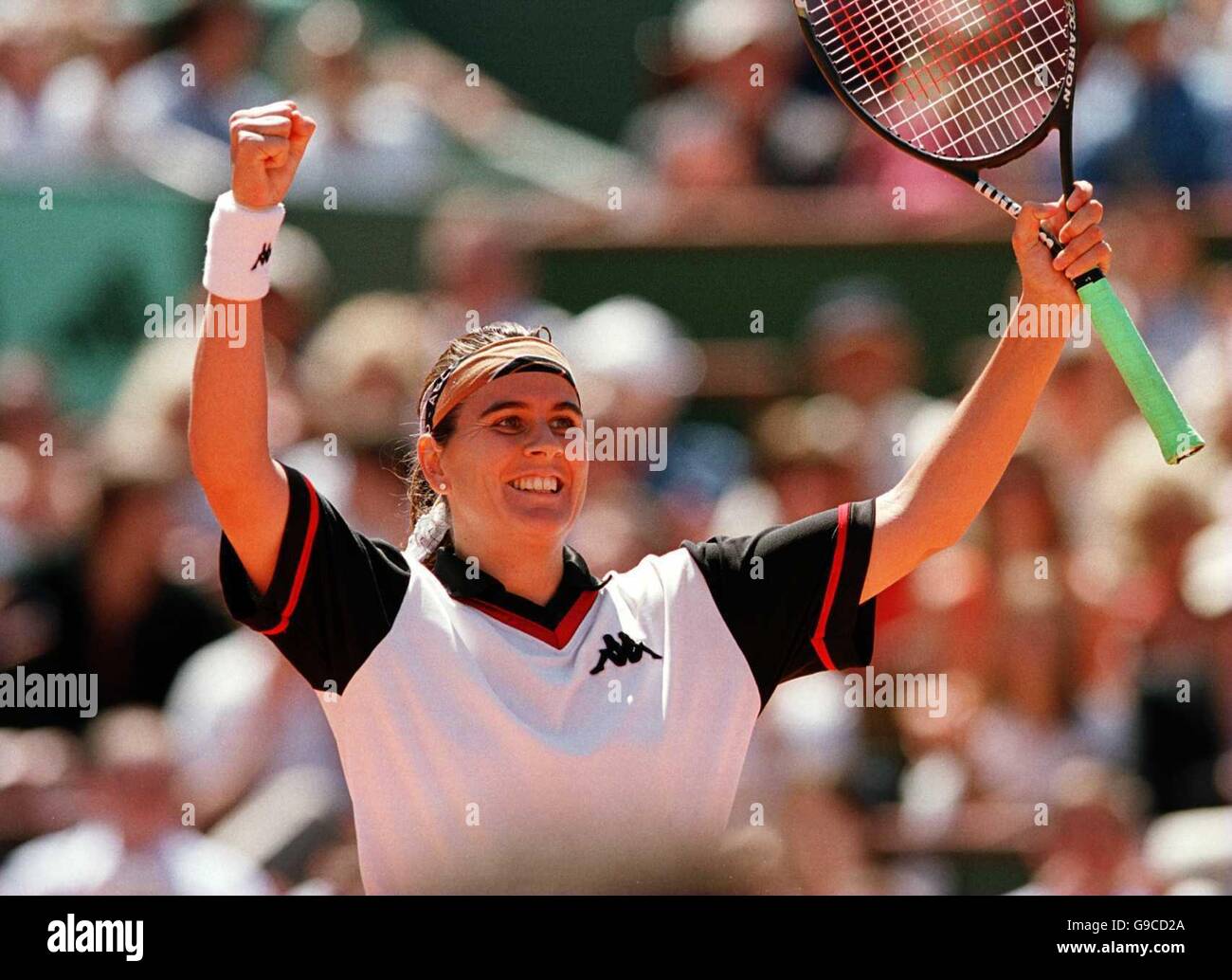 Conchita martinez celebrates reaching ladies singles final beats ...