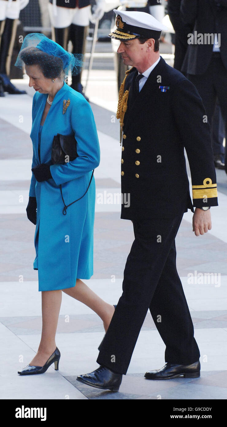 The Princess Royal and her husband Rear Admiral Lawrence arrive at ...