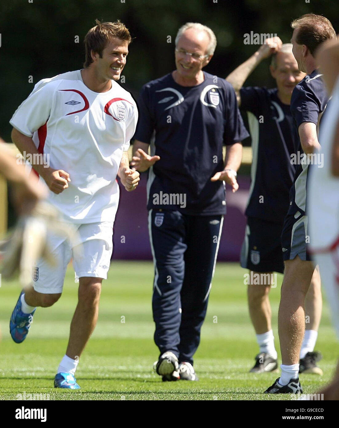 David Beckham - Training session - Germany. England captain David ...