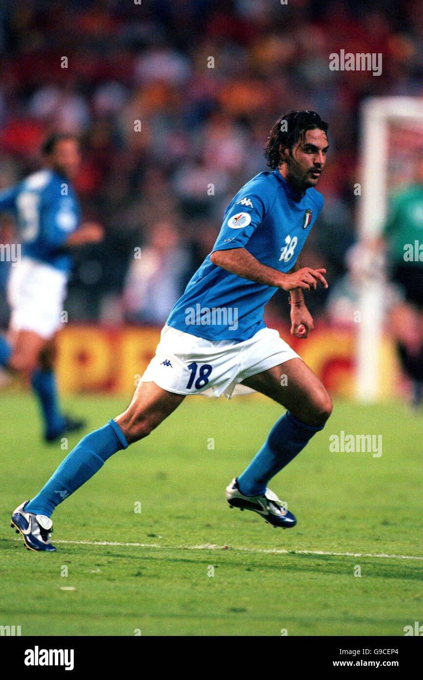 Soccer - Euro 2000 - Group B - Italy v Belgium. Italy's Stefano Fiore ...