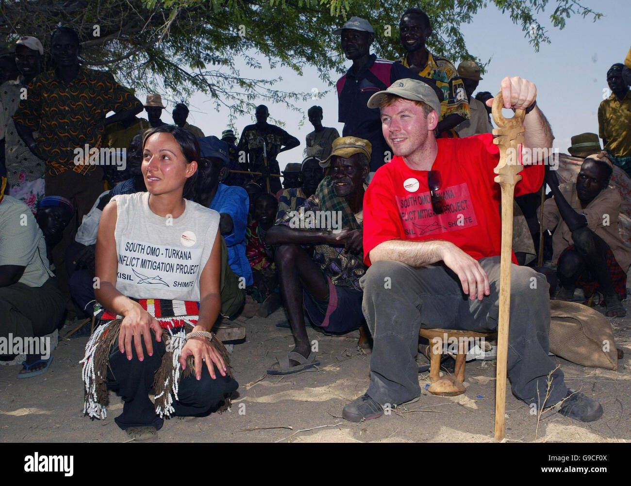 Embargoed to 0001 Monday June 19 David and Ozlem Grimason are presented ...