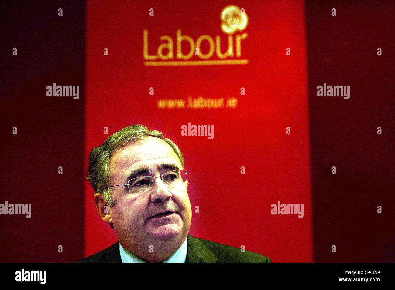Labour leader Pat Rabbitte speaks at a press conference called by ...