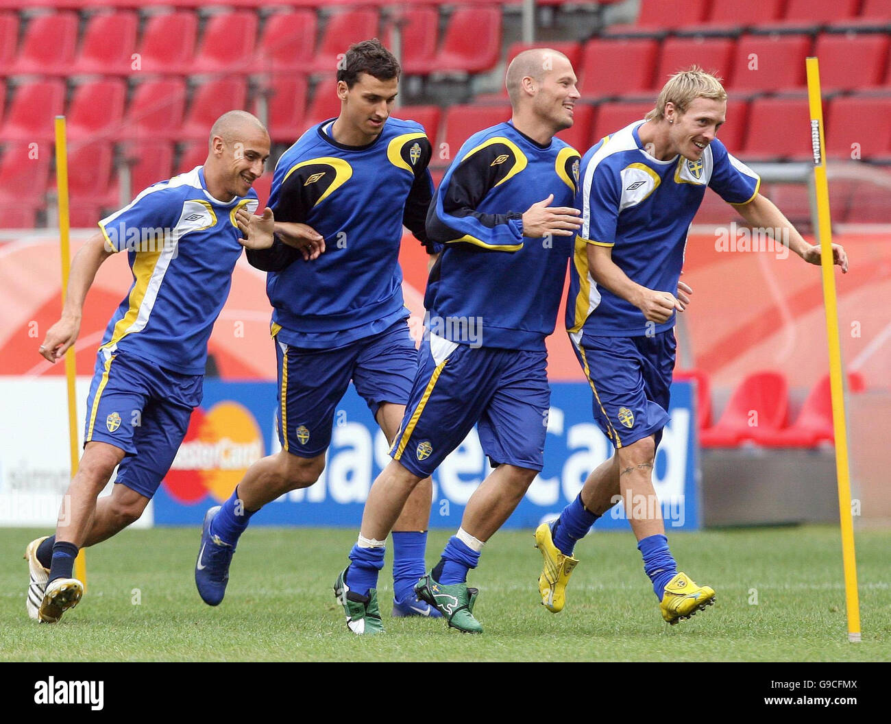 Soccer - 2006 Fifa World Cup - Sweden training session - Cologne Stock ...