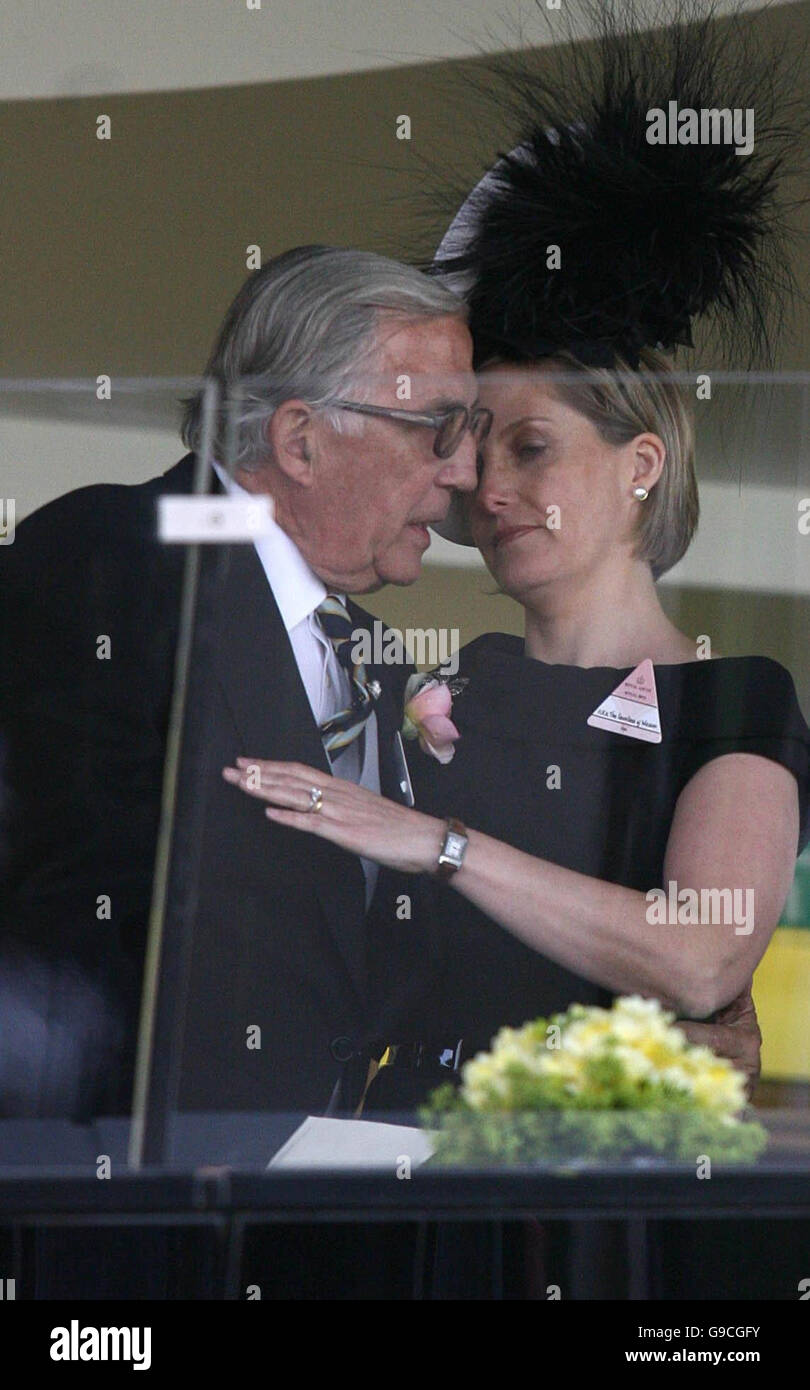 The Countess of Wessex has a chat with her father, Christopher Rhys ...