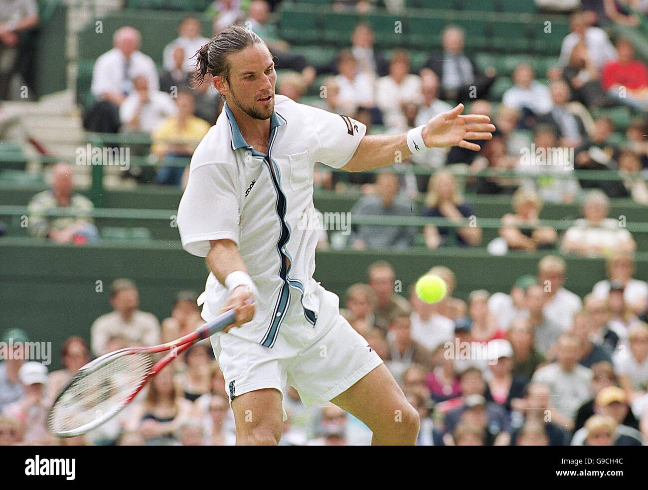 Tennis - Wimbledon Championships - Third Round. Pat Rafter in action ...
