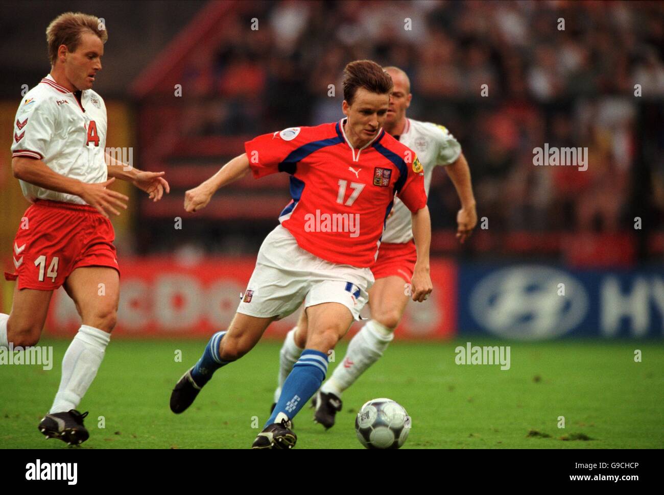Soccer euro 2000 group d denmark v czech republic hi-res stock ...