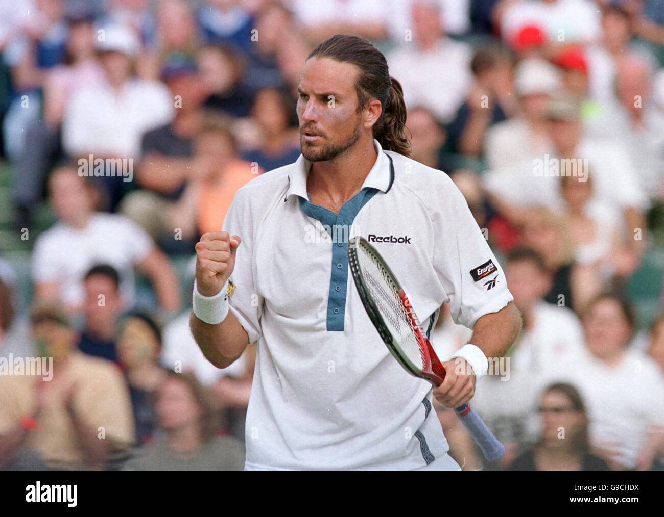 Wimbledon rafter celebrates hi-res stock photography and images - Alamy