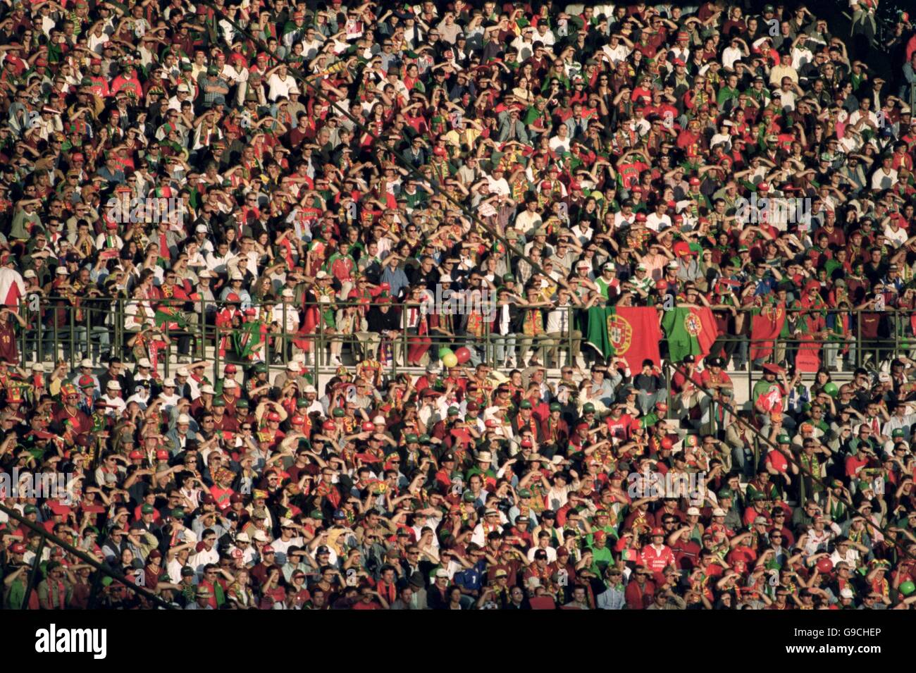 Soccer euro 2000 semi final france v portugal hi-res stock photography ...