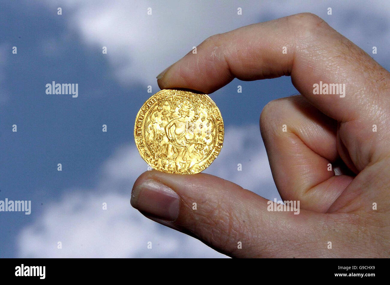 A rare Edward III Gold Double Florin, also known as a Double Leopard ...