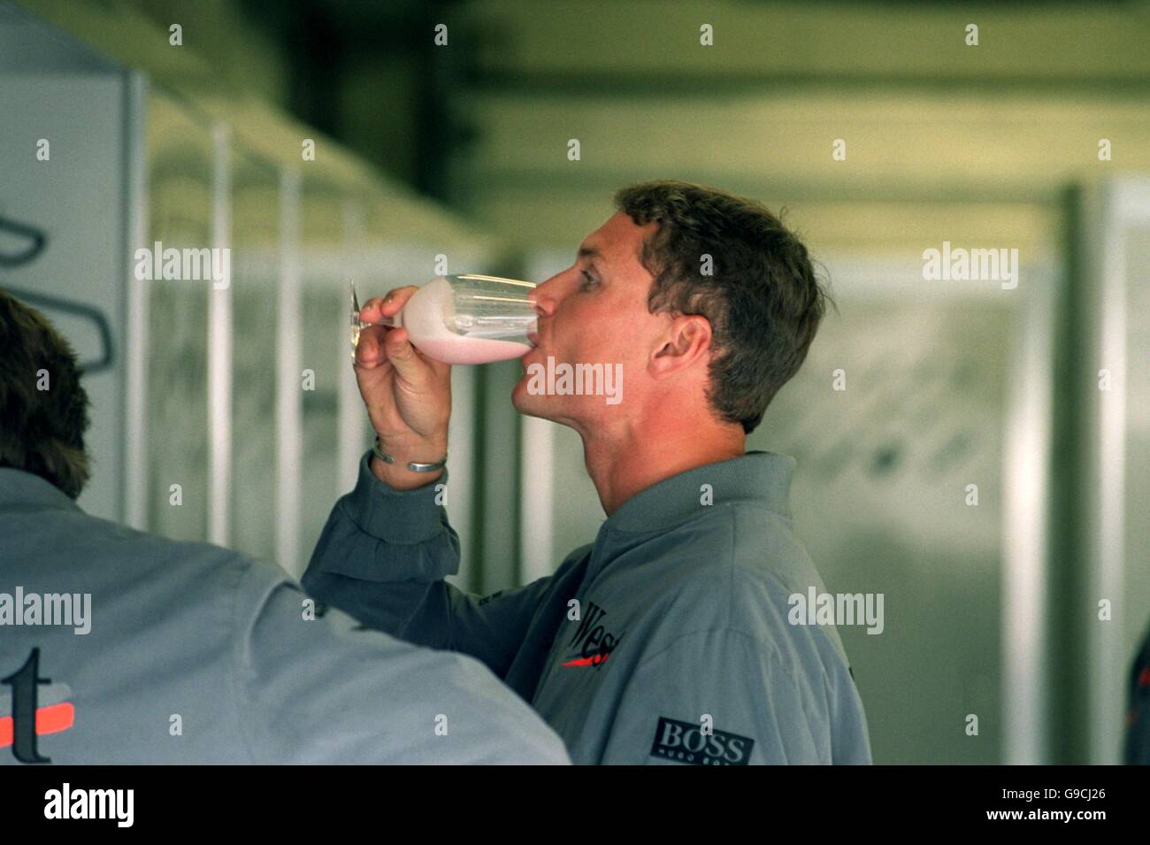 Drinking milkshake profile f1 hi-res stock photography and images - Alamy
