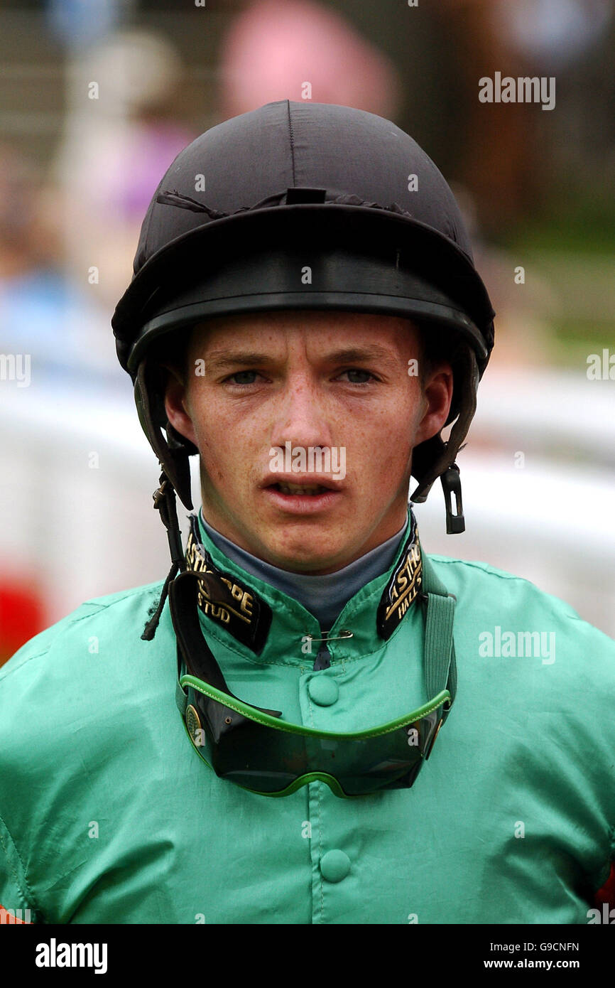 Jockey David Allan prior to his ride on Go Tech in the Cadogan Silver ...
