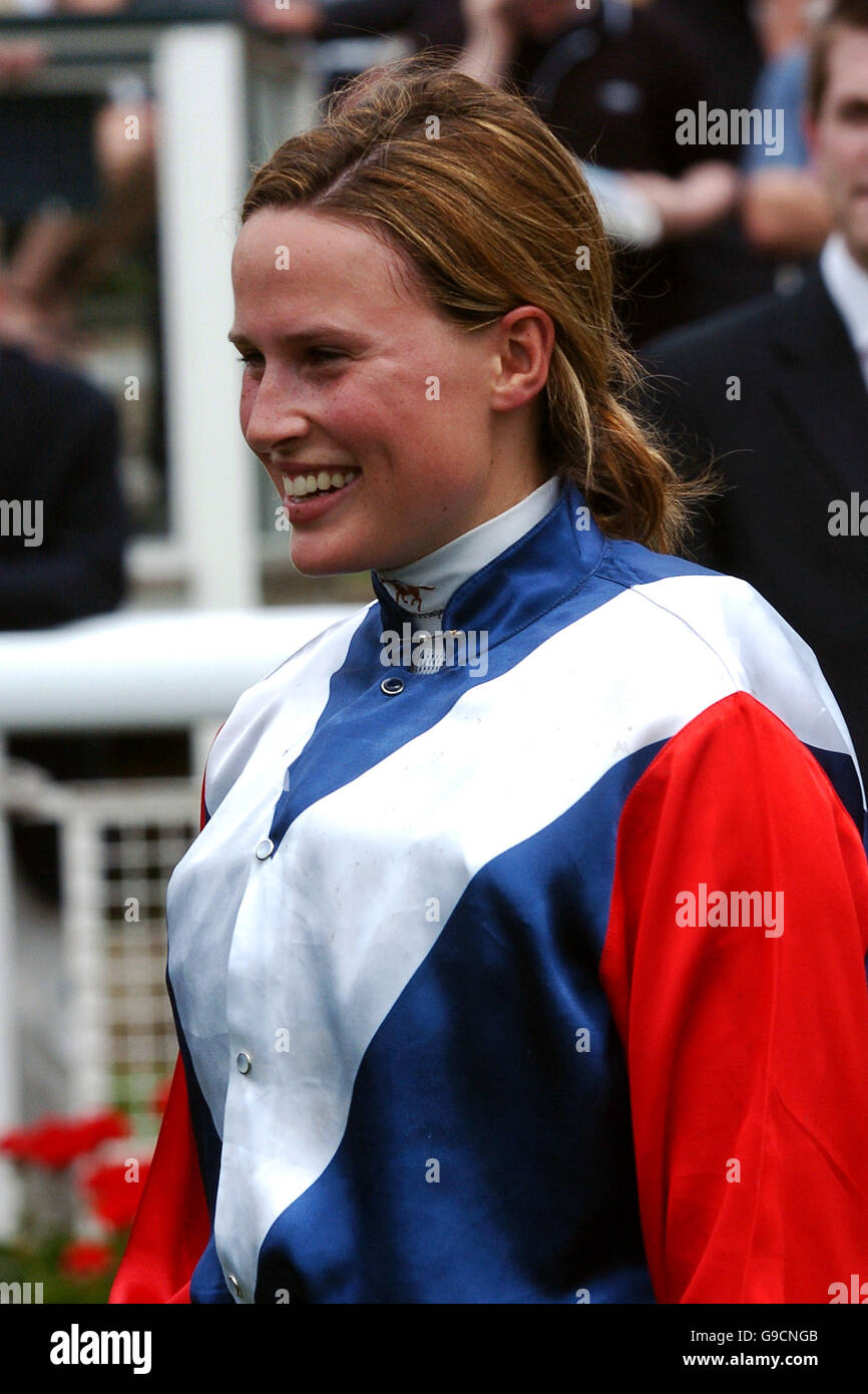 Francesca Cumani after her victory on Soulacroix in the The Queen ...