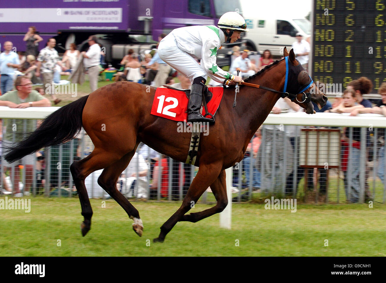 Jockey Andrew Elliott goes to post on Speed Dial Harry prior to the ...