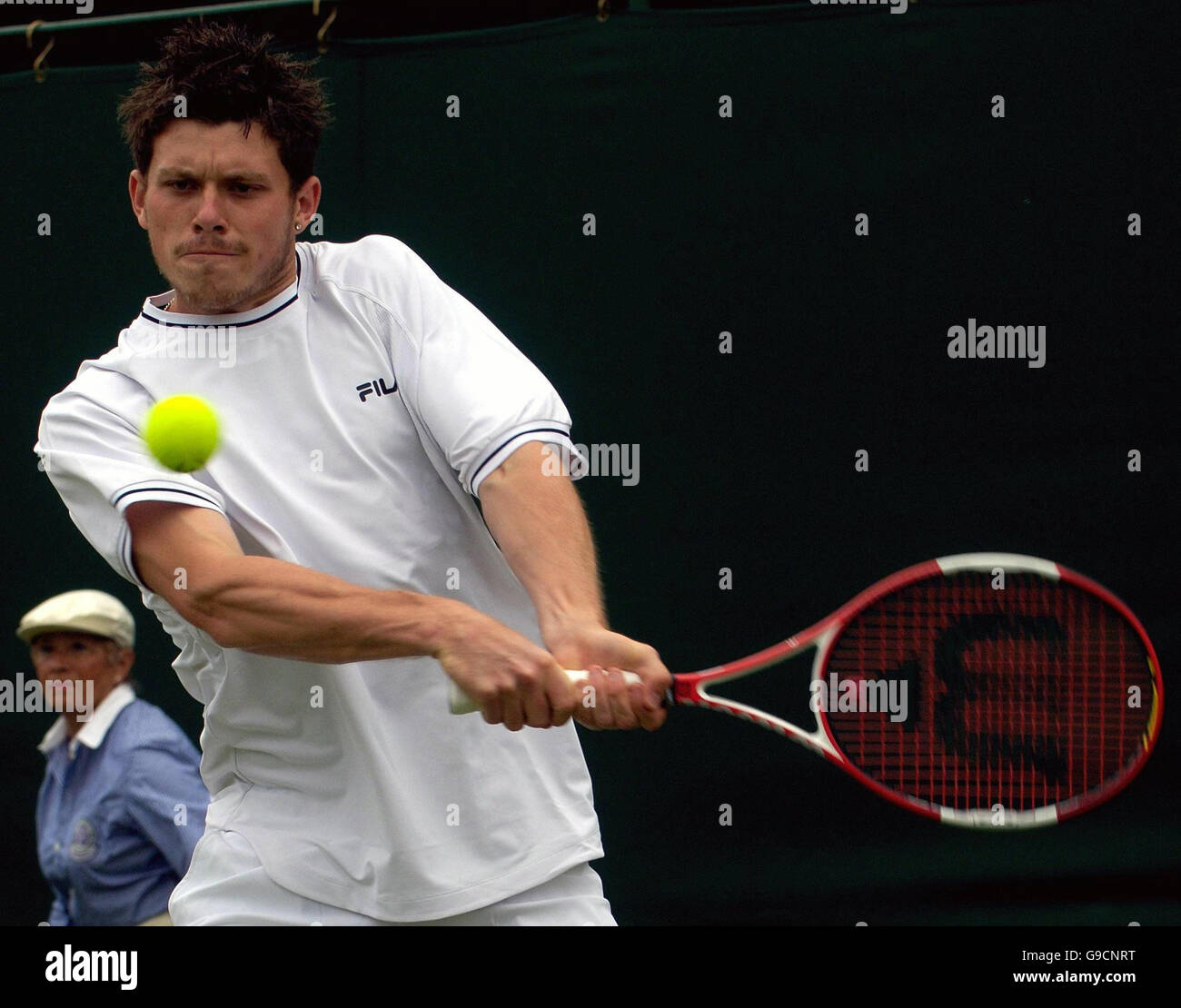 Great Britain's Joshua Goodall in action against Netherland's Melle Van ...