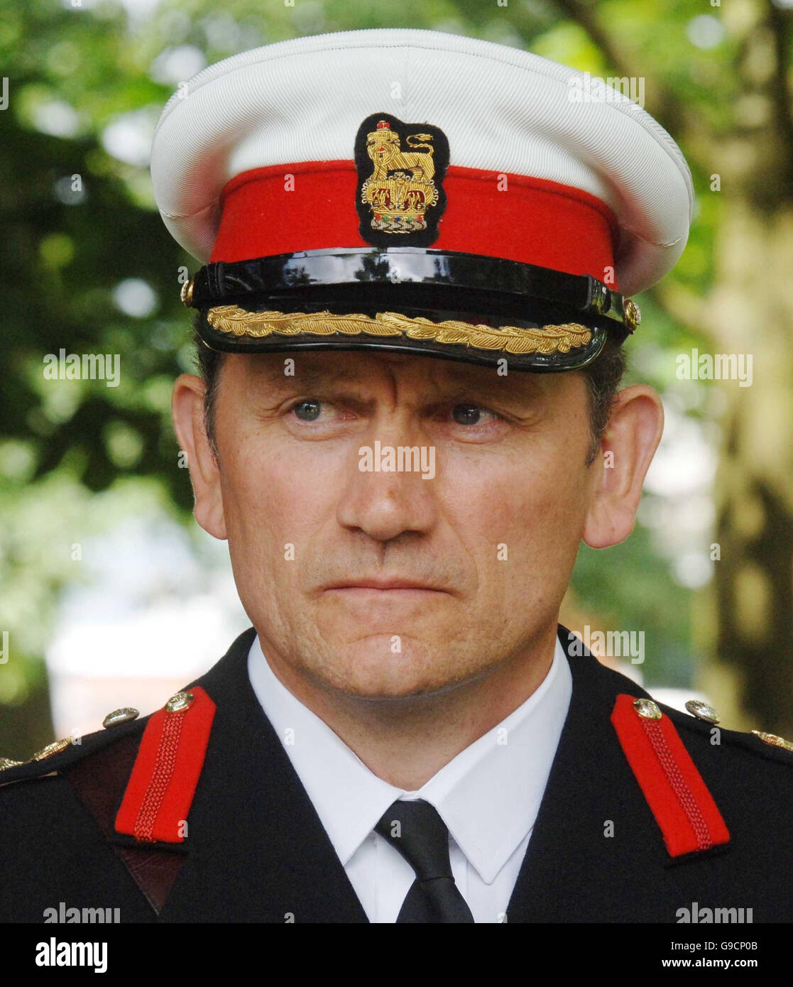 Colonel John McCardle speaks at the funeral of 21-year-old Marine Paul ...