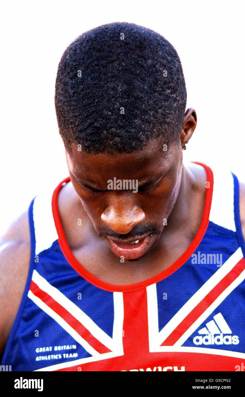 Great Britain's Dwain Chambers after finishing second in the Mens 100m ...