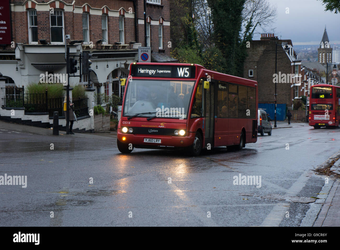 W5 bus in London Stock Photo - Alamy