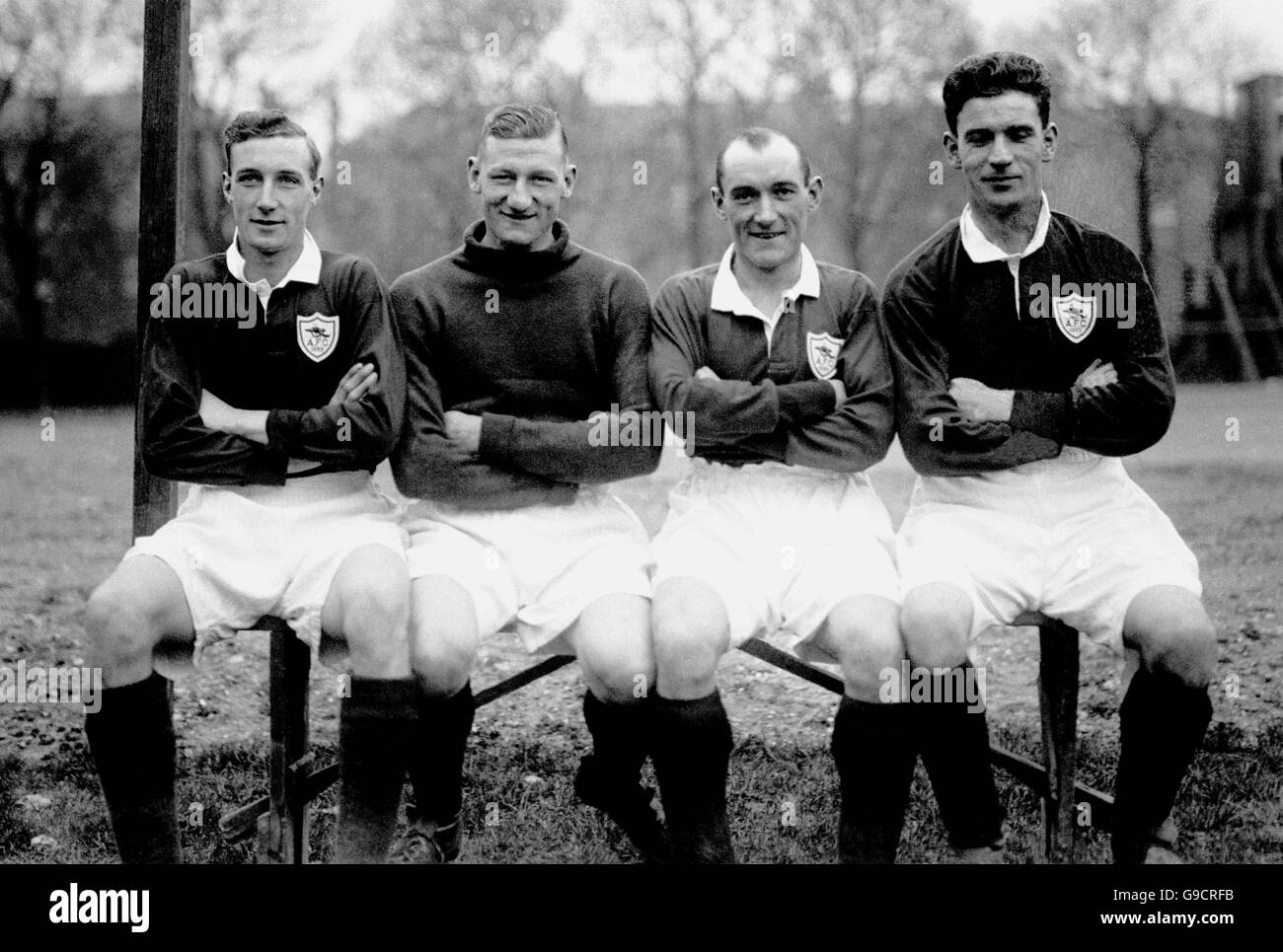 (L-R) Alf Haynes, Charlie Preedy, Charlie Jones and David Halliday of ...