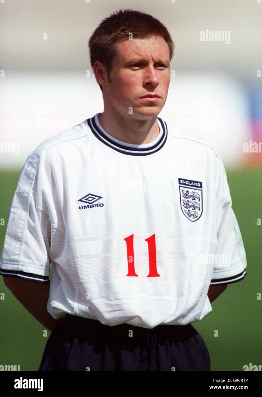 Soccer - Friendly - Malta v England. Nick Barmby, England Stock Photo ...