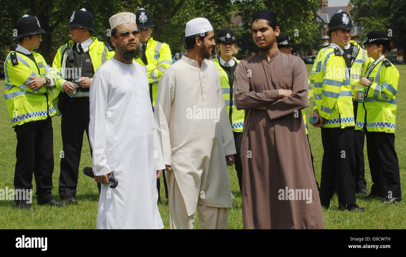 Members of the Forest Gate community march in Forest Gate, east london ...