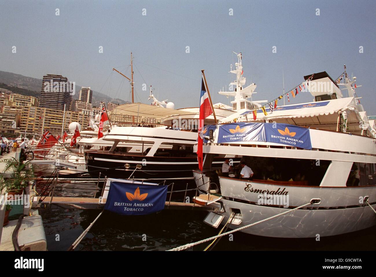 Formula One Motor Racing - Monaco Grand Prix - Qualifying. A yacht ...