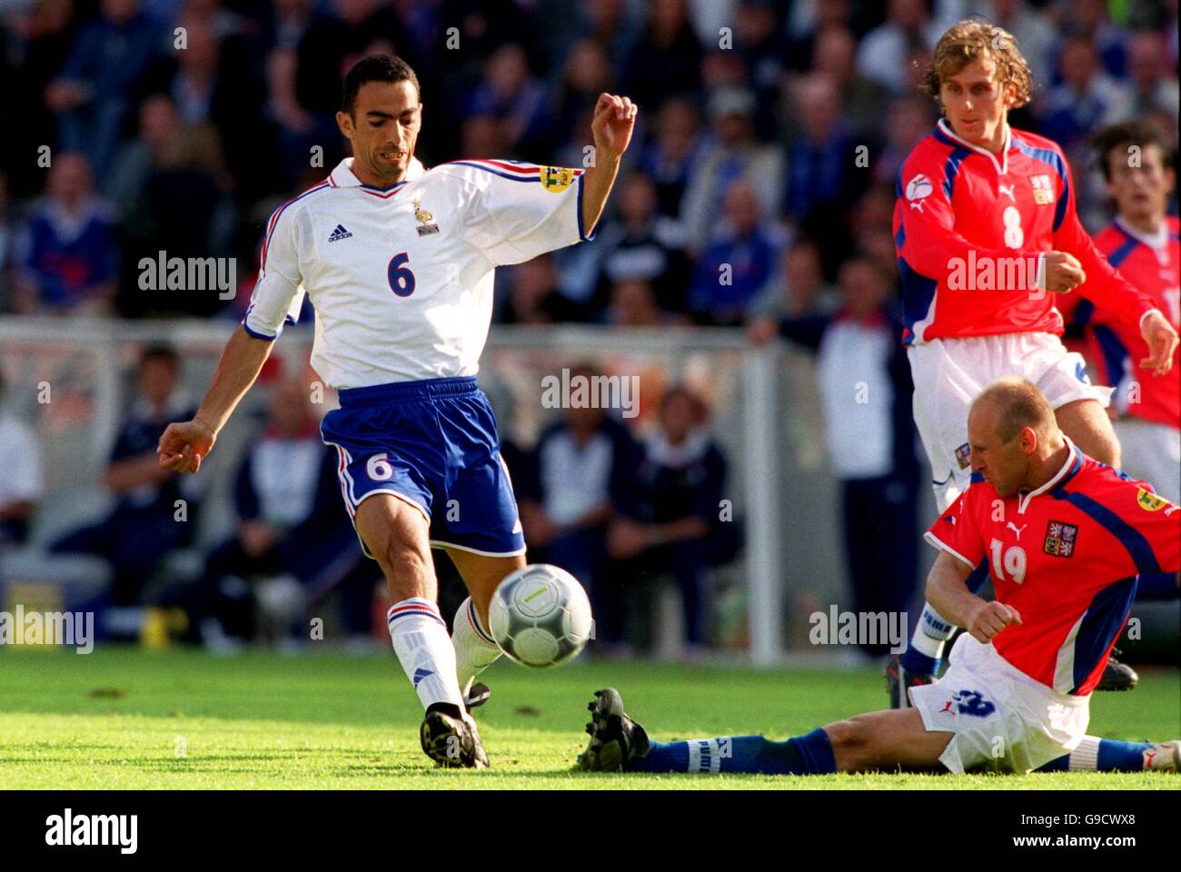 Soccer euro 2000 group d czech republic v france hi-res stock ...
