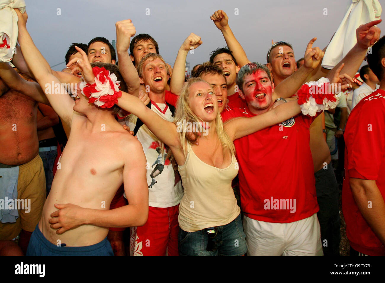 Worldcup fans 2006 fifa world cup germany group england hi-res stock ...