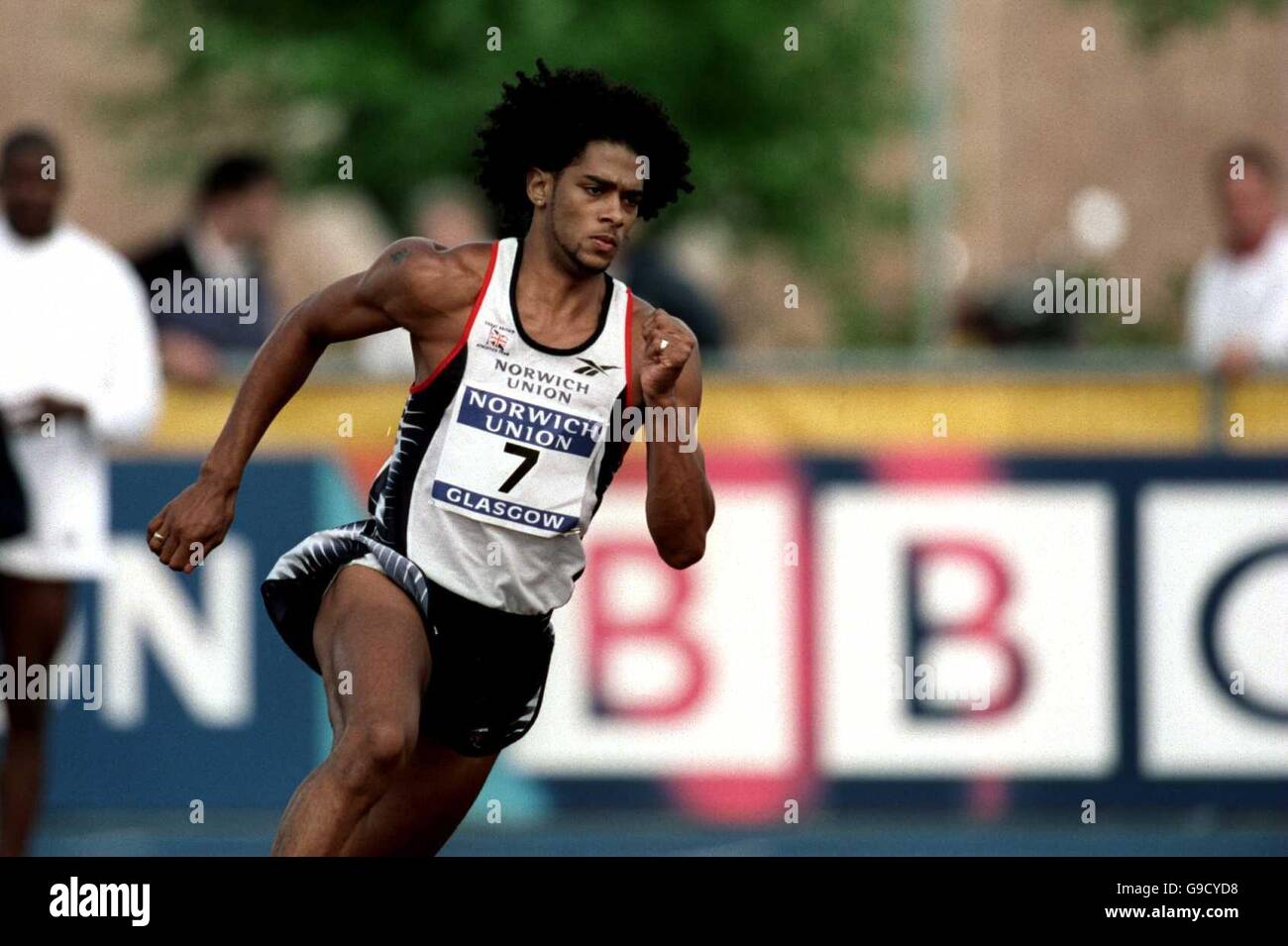 Great Britain's Ben Challenger in action in the men's high jump Stock ...