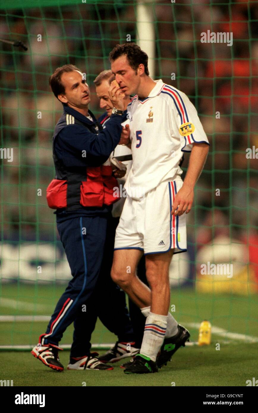 Soccer euro 2000 semi final france v portugal hi-res stock photography ...