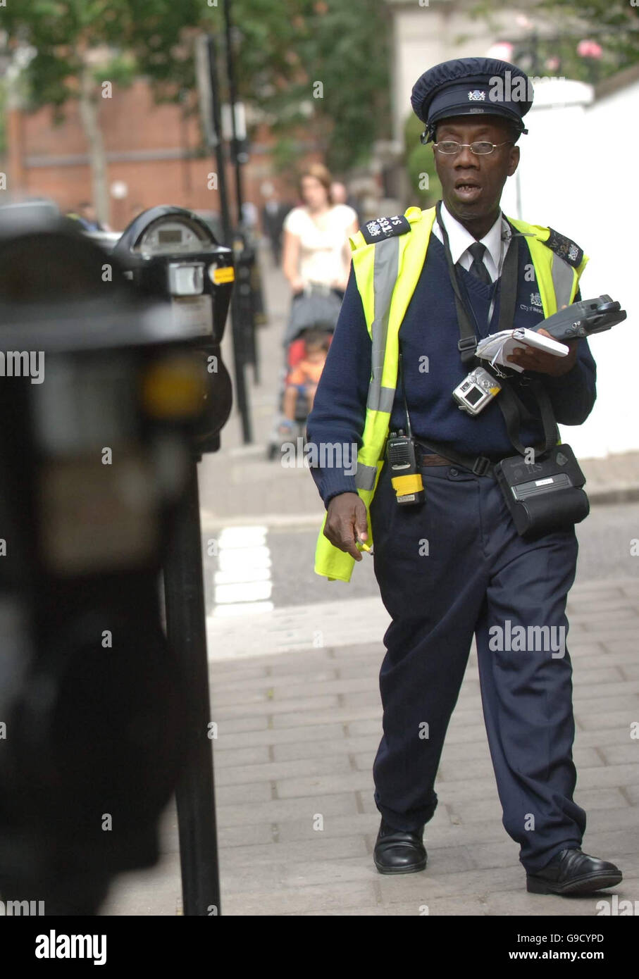 A traffic warden in central London, on the day a report by MPs claimed ...