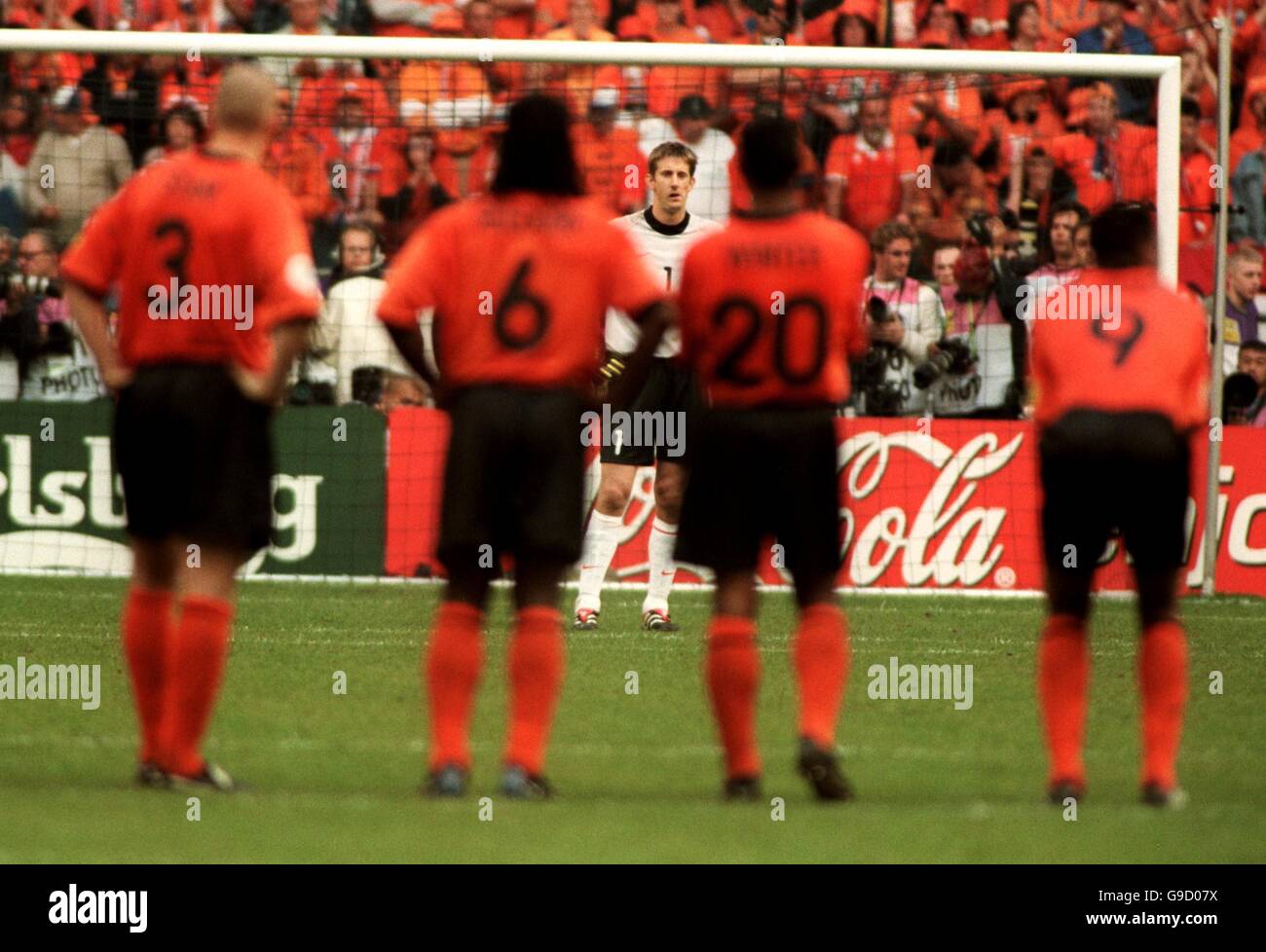 (l-r) Holland's Jaap Stam, Edgar Davids, Aron Winter and Patrick ...