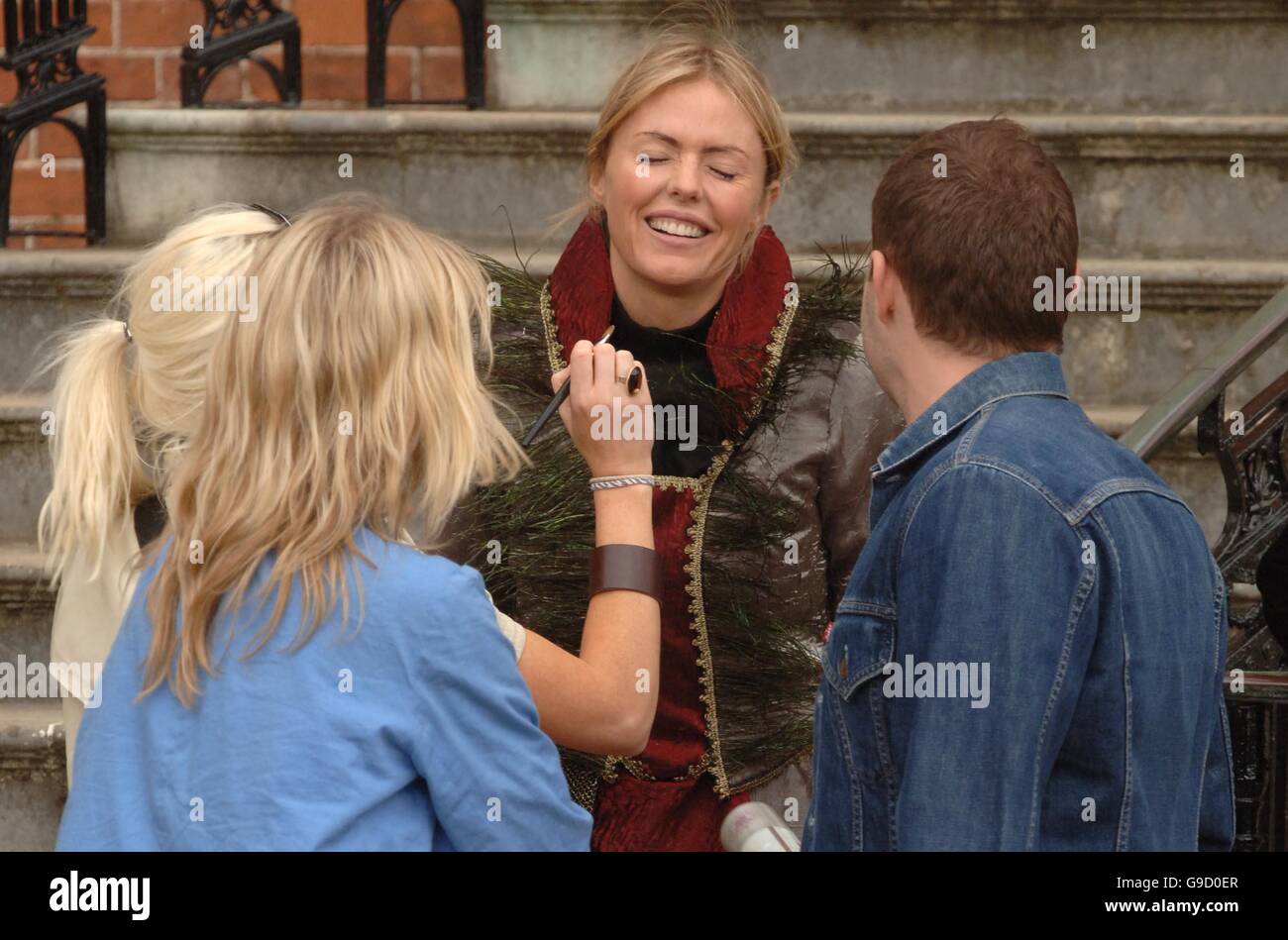 Patsy Kensit during filming for Channel 4 show The Friday Night Project ...