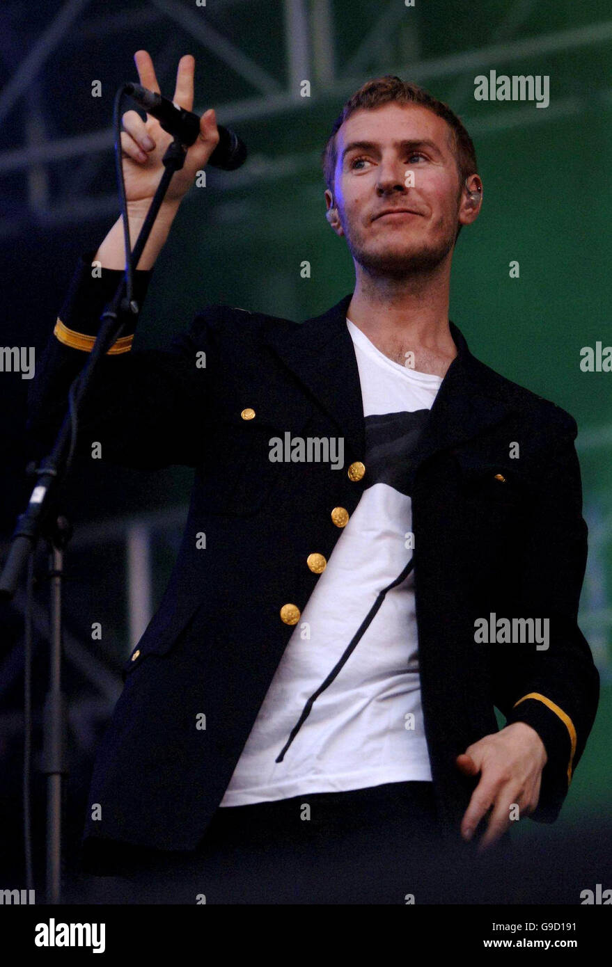 Robert del naja massive attack performs o2 wireless festival hi-res ...